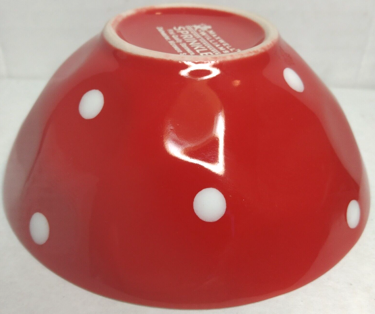 Maxwell & Williams 'Sprinkle Red' Small Fruit/Dessert/Sauce Bowl 11cm ...