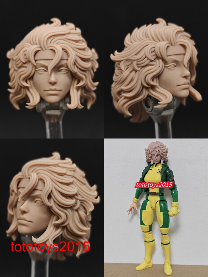1:12 Rogue Beauty Girl Head Sculpt Model For 6'' Female Action Figure ...