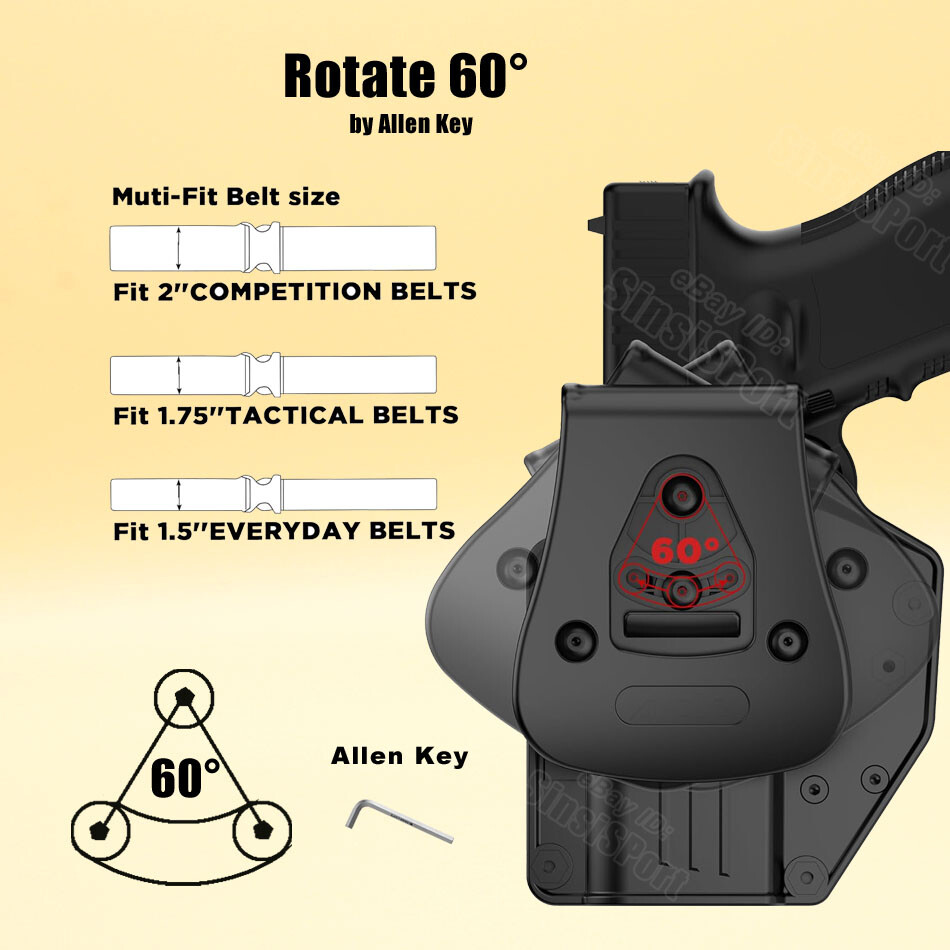 XD9 XD45 XD 40 Holster Fits Springfield XD 9 45 XDS Mod 2 XDE XD-S XD40 ...