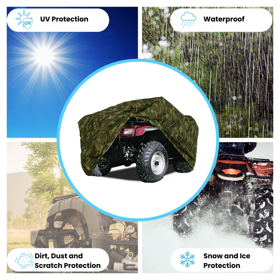 Universal Camo waterproof ATV Storage Cover Fits ATVs up to 83" L | eBay