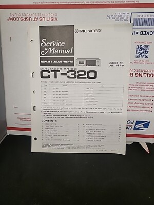 Pioneer CT-320 Cassette Deck Service Manual *Original* | eBay