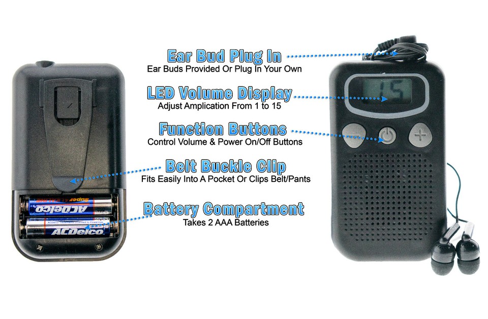 Magic Personal Ear Hearing Aid - Sonic Sound Amplifier Ear Booster ...