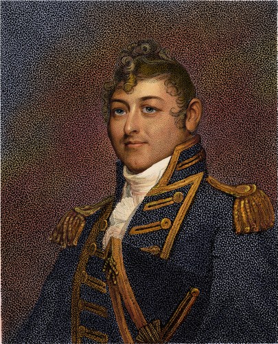 ISAAC HULL rare engraving print USS Constitution exactly from Stuart ...