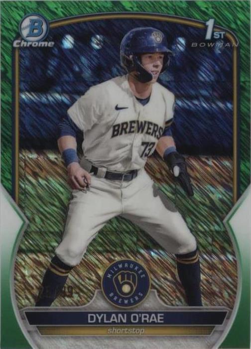 2023 Bowman - Chrome Prospects Dylan O'Rae #BCP-143 Green Shimmer ...