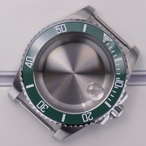 40mm Luxury men Diver Watch Cases Glass Exhibition back For Seiko nh35 ...