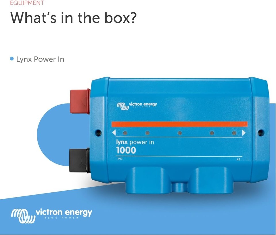 Victron Lynx Power in Battery Connector Modular M8 DC Bus Bar w/ 4 ...