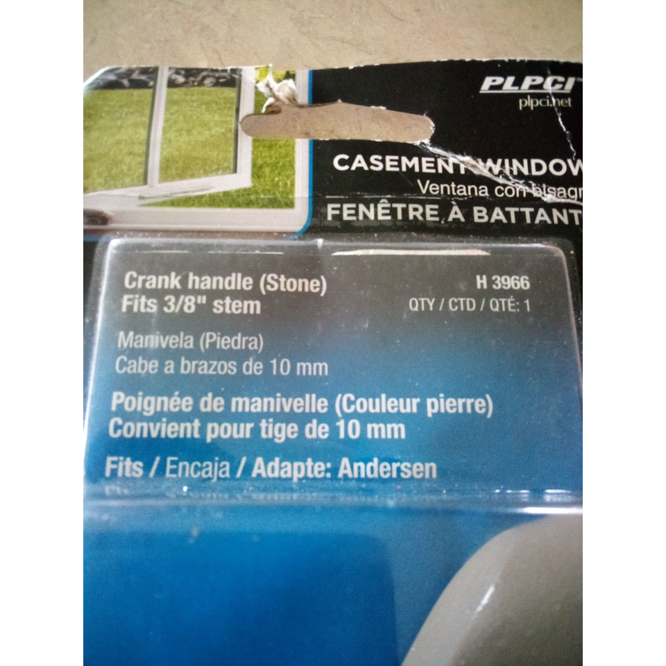 PLPCI H-3966 Casement Window Crank Handle Fits 3/8 Stem For Andersen ...