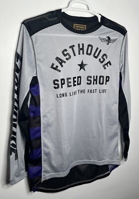 Fasthouse Speed Shop Men's Size Large 100% Polyester Air Cooled Jersey ...