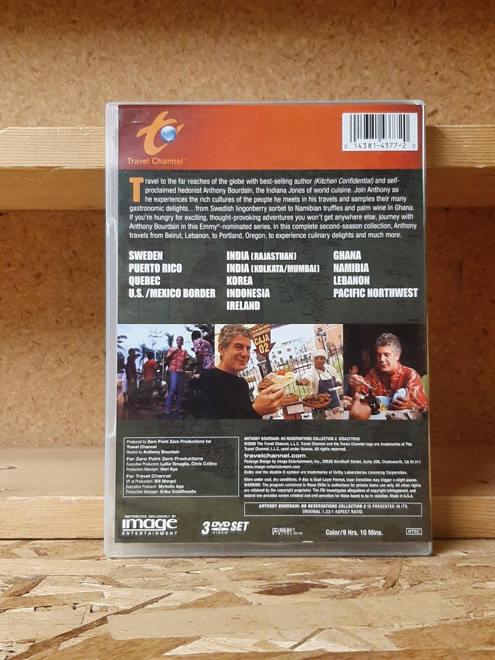 ANTHONY BOURDAIN: NO RESERVATIONS COLLECTION 2 DVD Image Entertainment ...