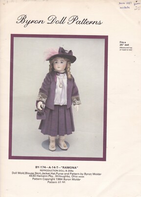 RAMONA 25 IN DOLL CLOTHING PATTERNS UNCUT | eBay