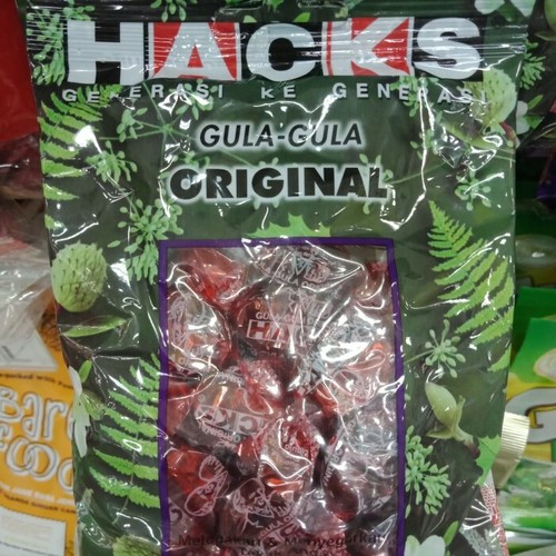 3 x 100g HACKS Cough Drop Candy Regular Herbal Flavor Menthol ...