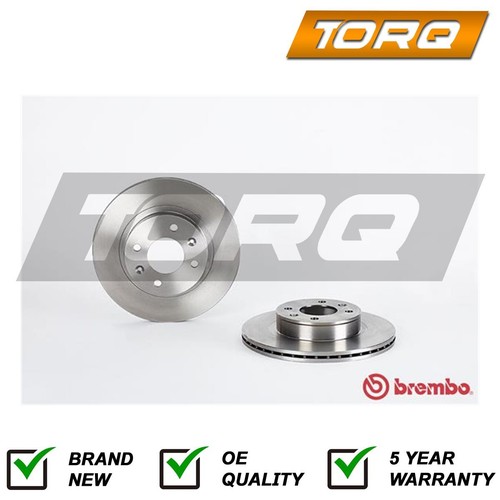 Brake Discs Front Torq Fits Hyundai i10 Kia Picanto 1.0 1.1 CRDi 1.2 #2 ...