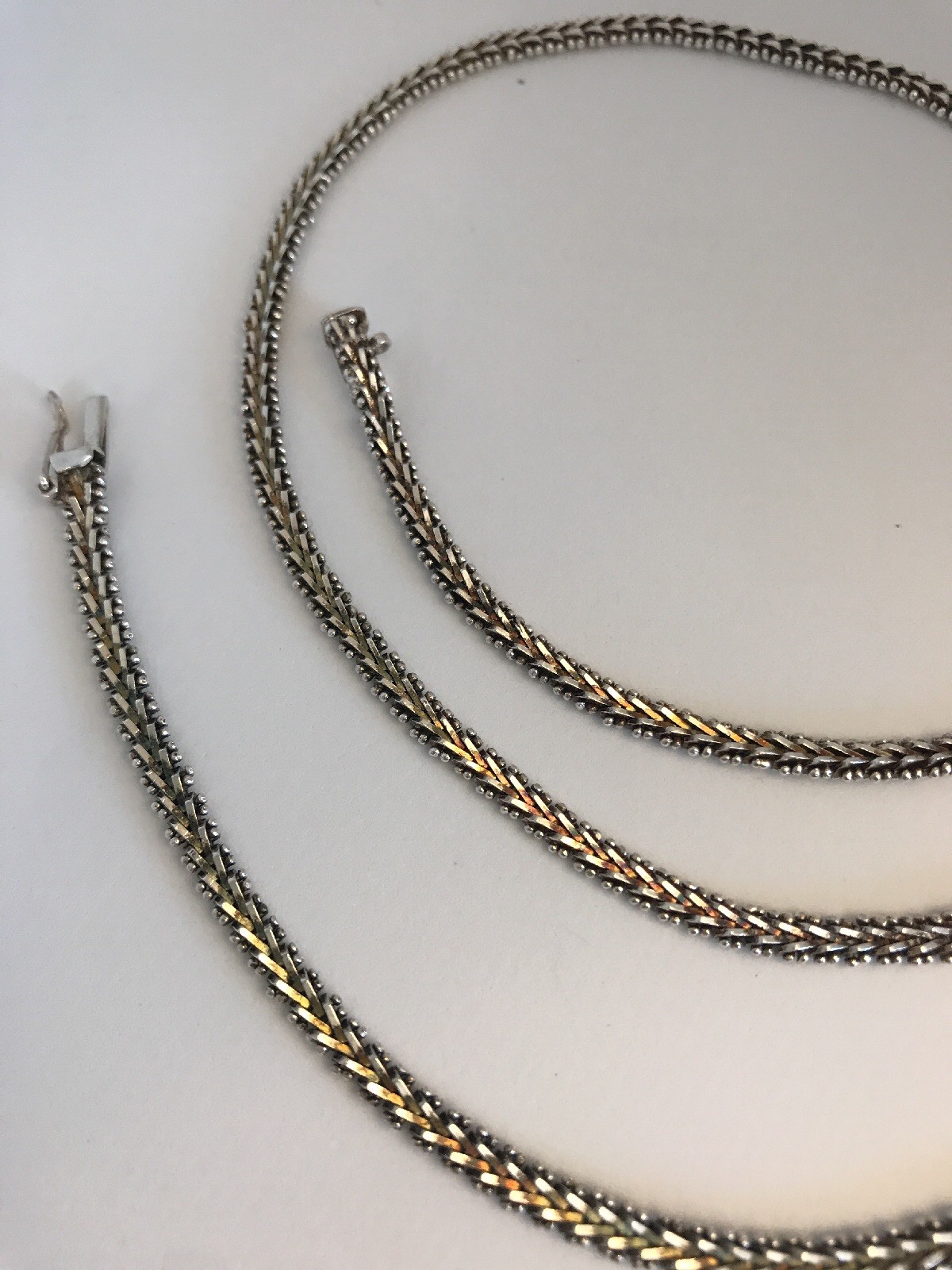 Vintage Silver 925 Bracelet and necklace signed Premex MP76 Vintage | eBay