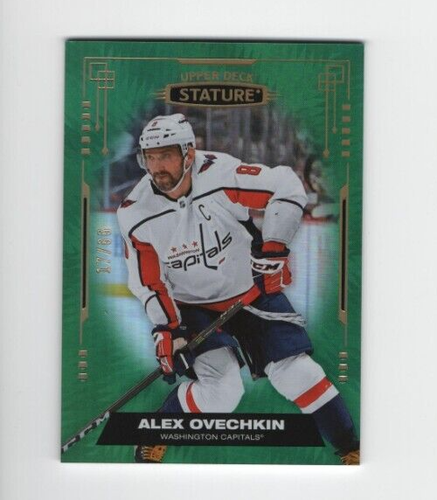 2021 2021-22 UPPER DECK STATURE ALEX OVECHKIN GREEN PHOTO VARIANT 17/66 ...