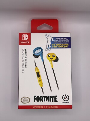 Wired Earbuds - Nintendo Switch Fortnite Peely - NO CODE | eBay