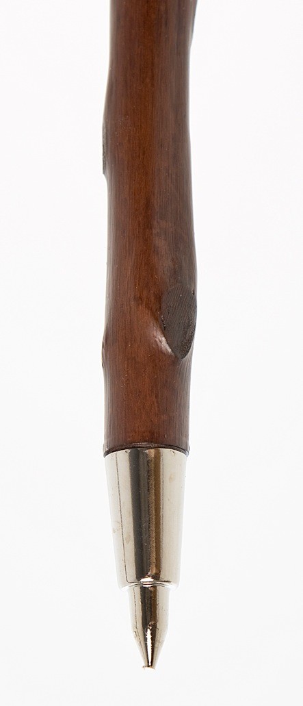 Scorched Chestnut Knob Stick Alpine Ferrule Rustic Natural Walking ...