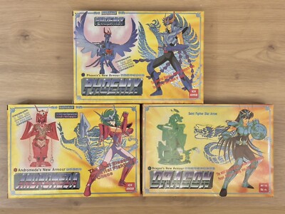 1990's Vintage Saint Seiya St Fighter Bronze Phoenix, Andromeda, Dragon ...