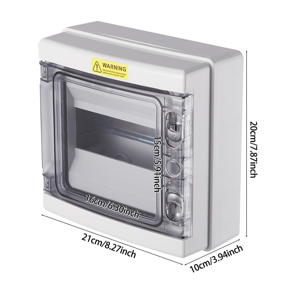 IP66 Weatherproof Consumer Unit Enclosure RCD MCB Busbar Electrical Box ...