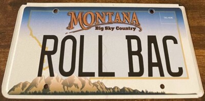 ROLL BAC Vanity License Plate Roll BACK Truck Rollback Tow Truck Repo ...