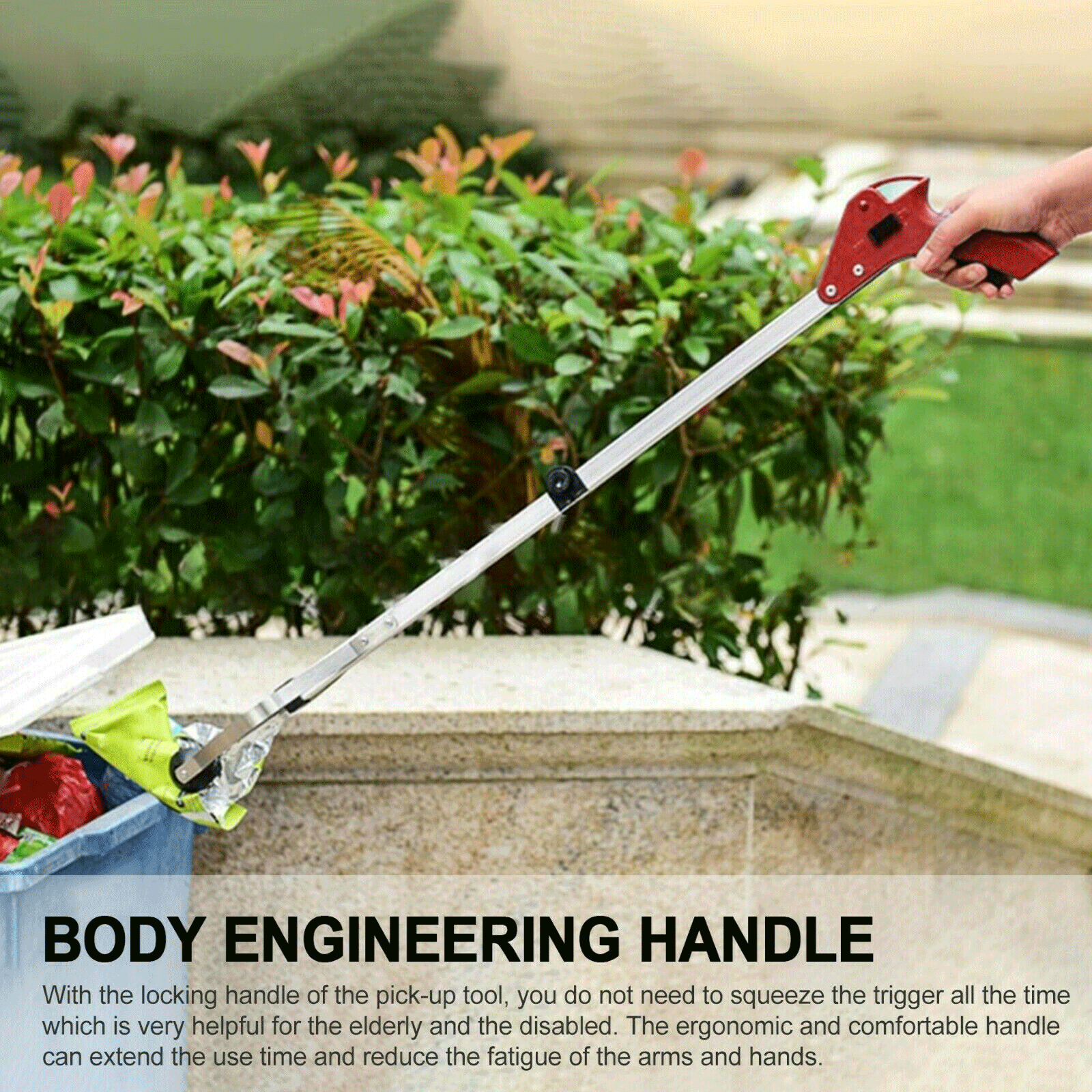 32'' Grabber Pick Up Reaching Tool Hand Grip Reacher Heavy Duty Aid ...