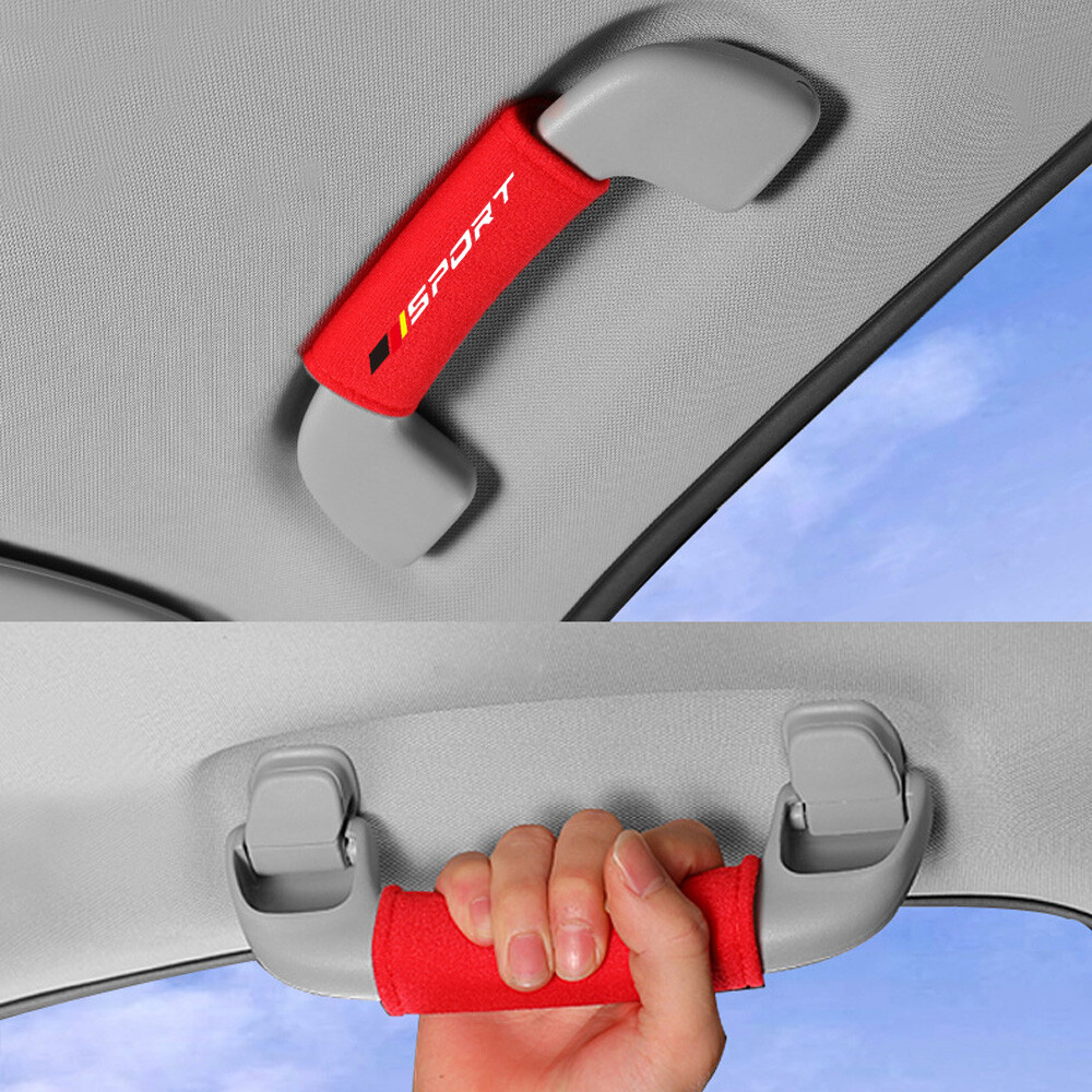 4x Universal Car Roof Handle Armrest Protective Cover Auto Interior ...