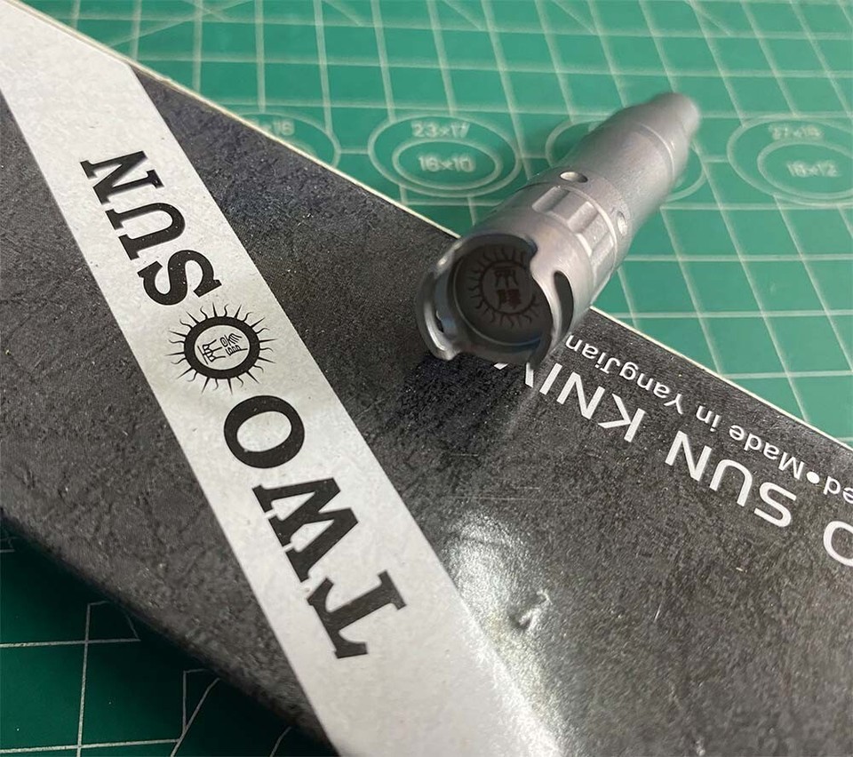 TWOSUN MINI MICRO PEN Whistle TITANIUM BODY BLACK INK PEN58--PEN ...