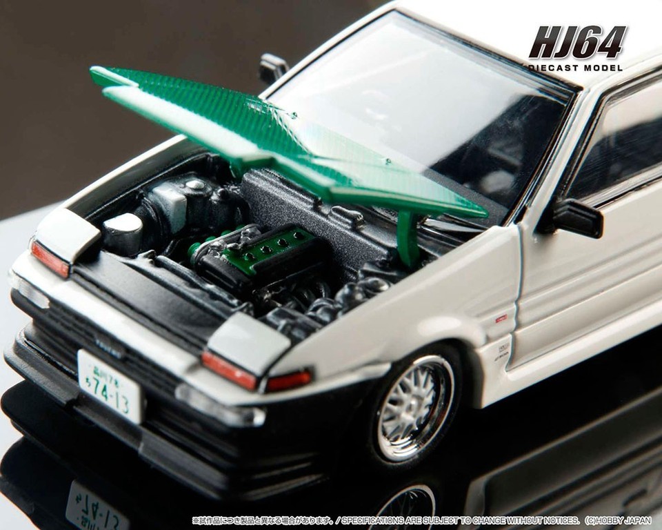Hobby Japan Toyota Sprinter Trueno (AE86) Keiichi Tsuchiya's AE86 1/64 ...