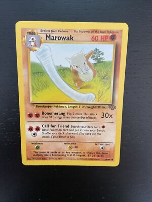 MAROWAK - Jungle Set - 39/64 - Uncommon Pokemon Card - Unlimited ...