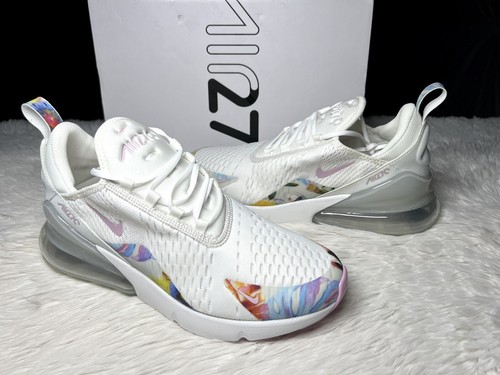 Nike Air Max 270 White Floral Arctic Pink Pastel Colorful Flowers ...