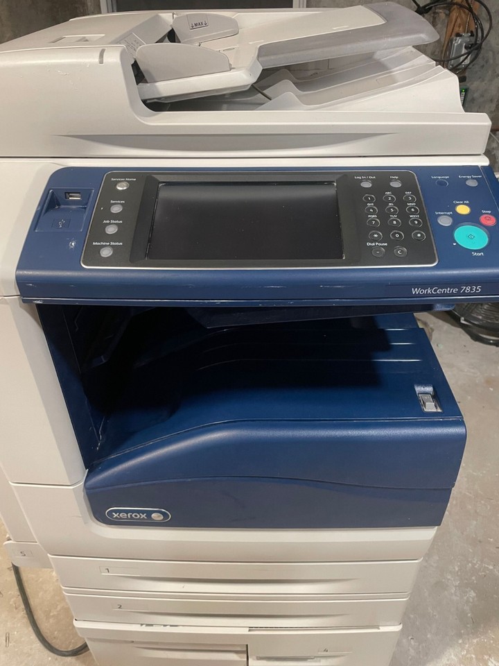Xerox WorkCentre 7835 Color Printer Scanner Copier Multifunction 35PPM ...