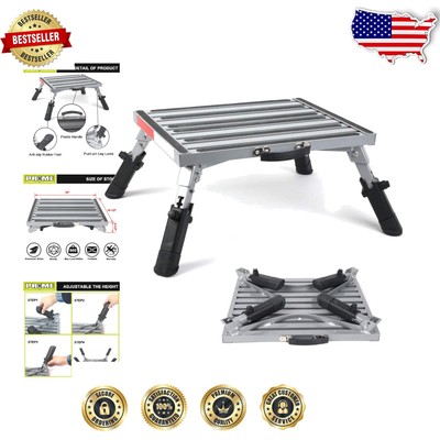 Versatile Extra Large Step Stool for RVs with Anti-Slip Grip and ...