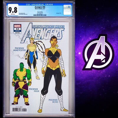 CGC 9.8 Avengers #44 Javier Garron Variant Cover White Pages 2021 ...
