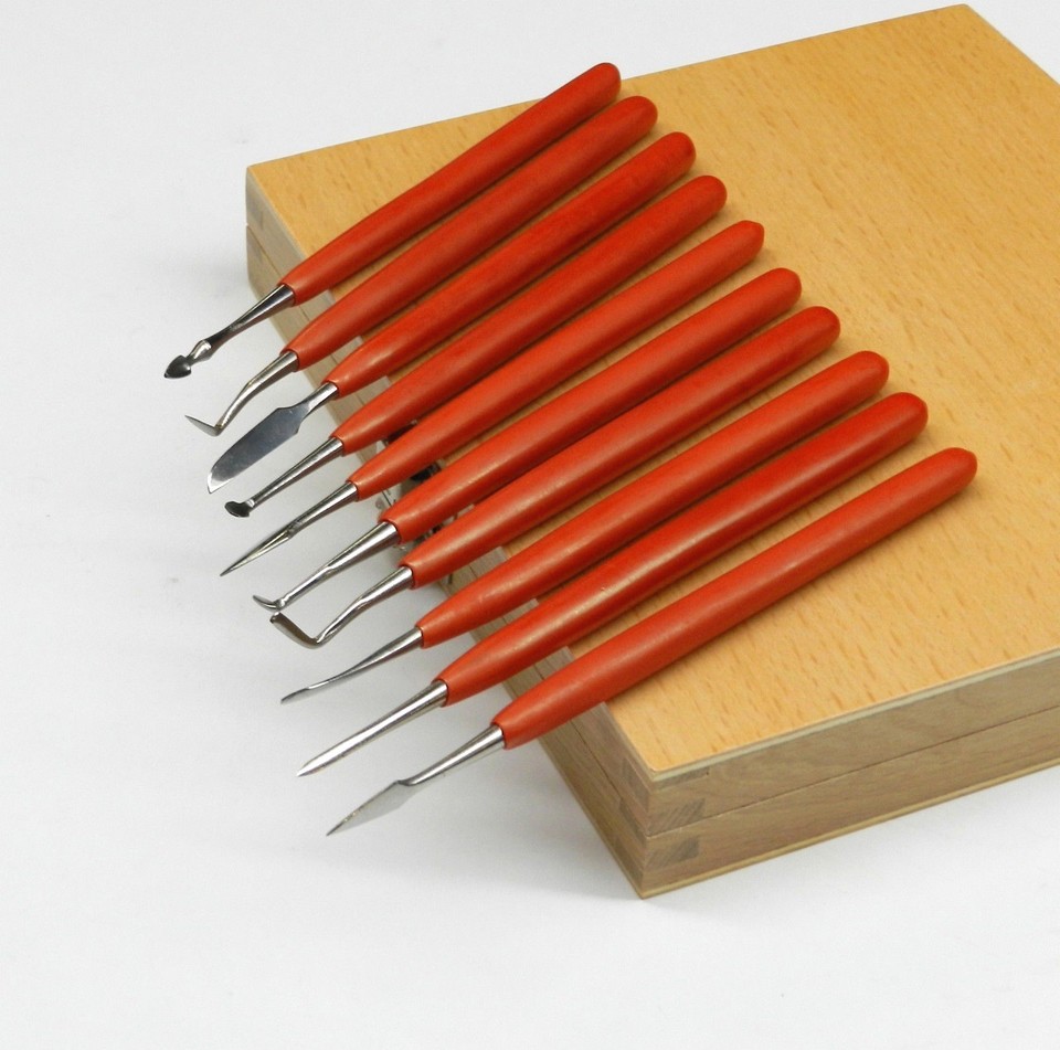 Wax Carving Tools Metal Art Clay Model Sculpting Wax Carver Set of 10 ...
