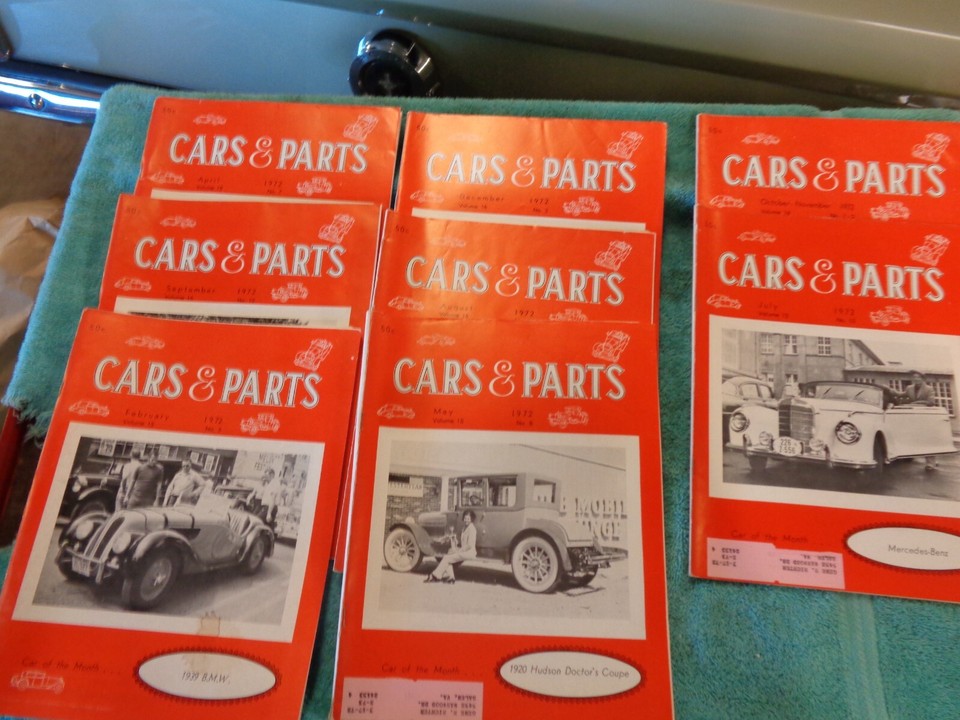 Lot Of 11 Car & Parts Vintage Magazines 1972 Vintage Cars Automobiles ...