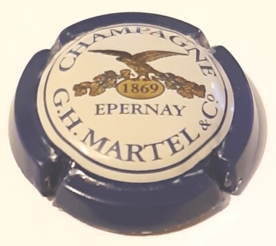 Capsule de champagne Martel G.H Ctr bleu | eBay