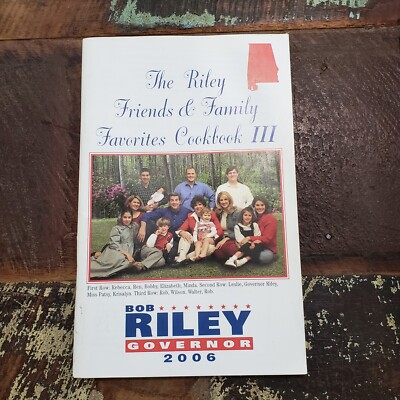 The Governor Riley Family & Friends Favorites Cookbook Paperback ...
