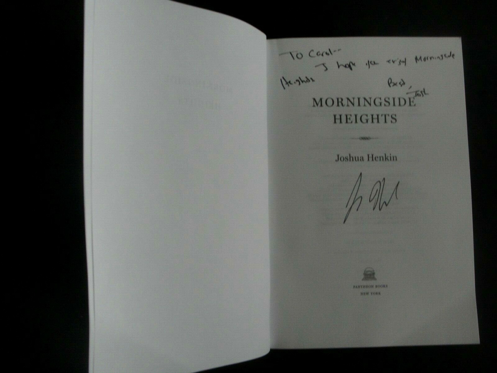 Morningside Heights (Signed) by Joshua Henkin (SC, 2021) | eBay