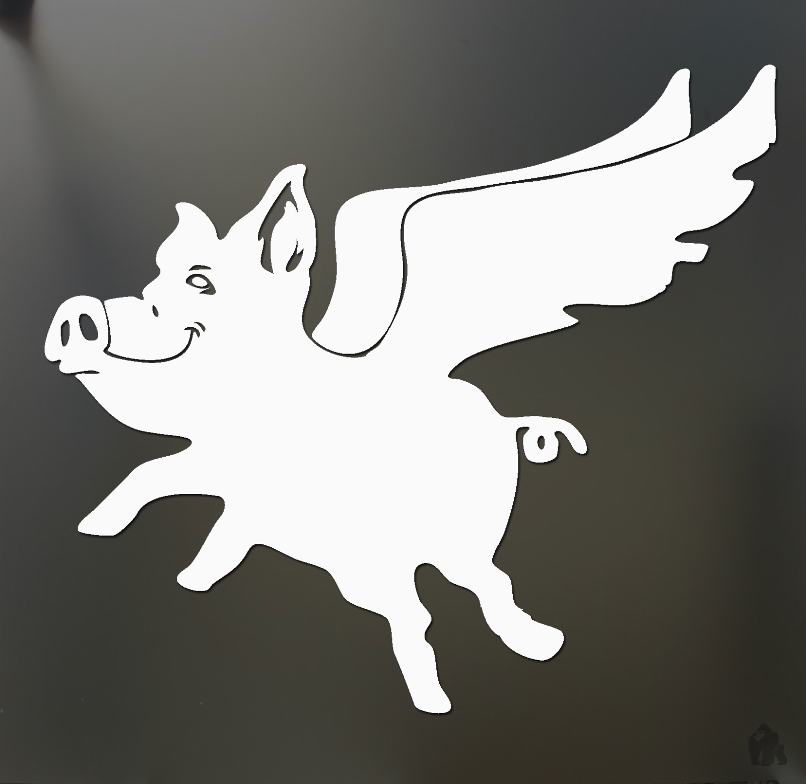 When pigs fly sticker Honda JDM Funny laughing drift car window decal ...