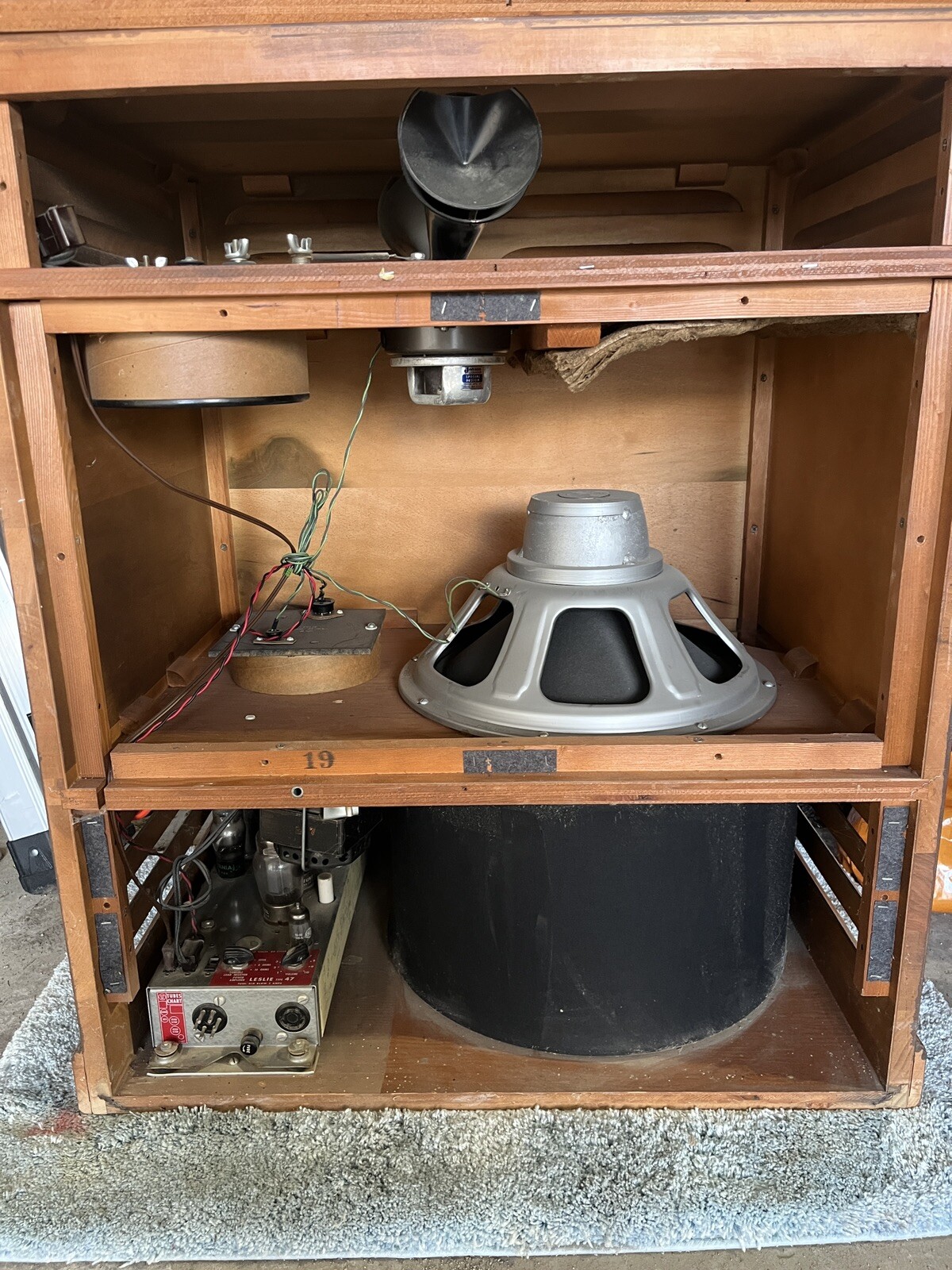 45/47 Leslie Speaker Single Speed, All Original, for Hammond Organ ...