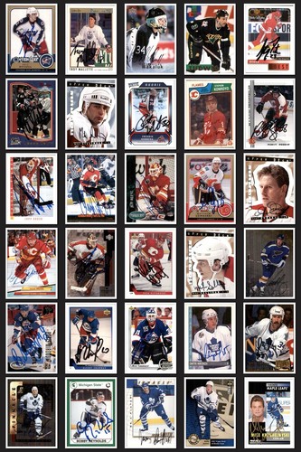 Lot Of (30) Signed Ice Hockey Cards NHL RC Rookie Auto AU Autograph Den ...