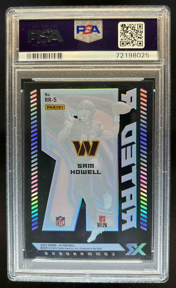2022 Panini XR Sam Howell Rated R Rookie RC #RR-5 Commanders PSA 9 | eBay