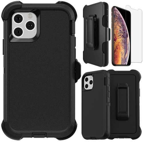 Defender Case For iPhone 11 11 Pro Max Black w/Screen & Belt Clip Fits ...