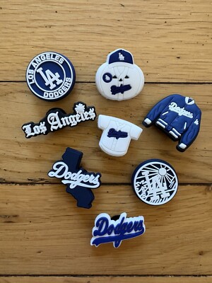 MLB Los Angeles Dodgers Baseball Croc Shoe Charms Set of 10 New | eBay