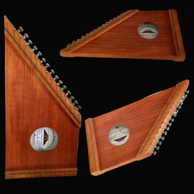 Zither Instrument Vintage Harp Magic -Musical String Mexico 15 Chords ...
