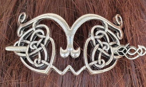 Victorian Trading Celtic Ram's Knot & Sword Hair Stick Barrette 28H | eBay
