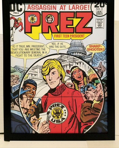 Prez #3 by Jerry Grandenetti 9x12 FRAMED Vintage DC Comics Art Print ...
