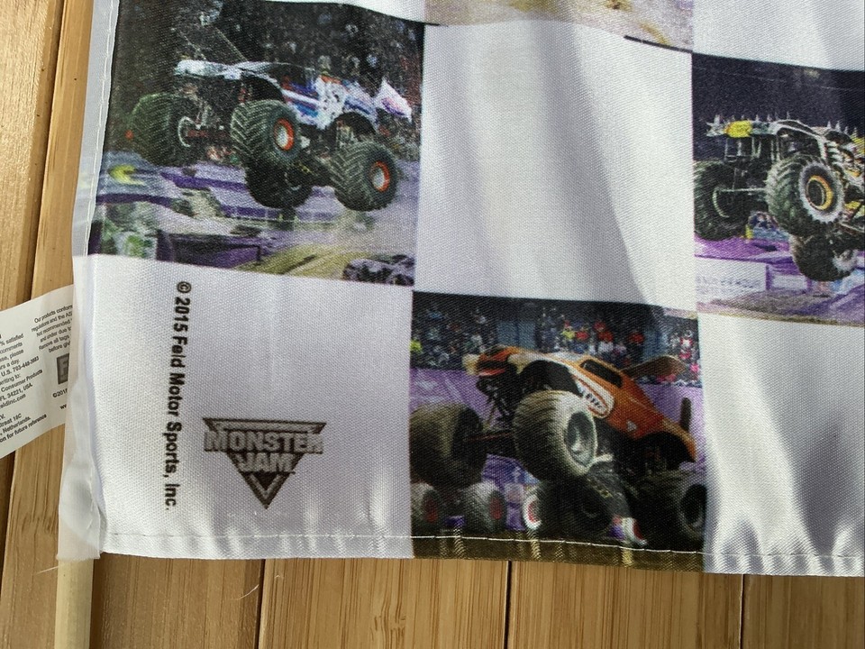 Monster Jam Monster Truck Signed Team Flag Feld Motor Sports ...