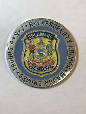 CHALLENGE COIN TEST PROPERTY CRIMES MAJOR CRIMES DELAWARE | eBay