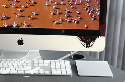 iMac Screen Decal "Screen Peeper Red Eyes" - Stickers for iMac 21.5 ...