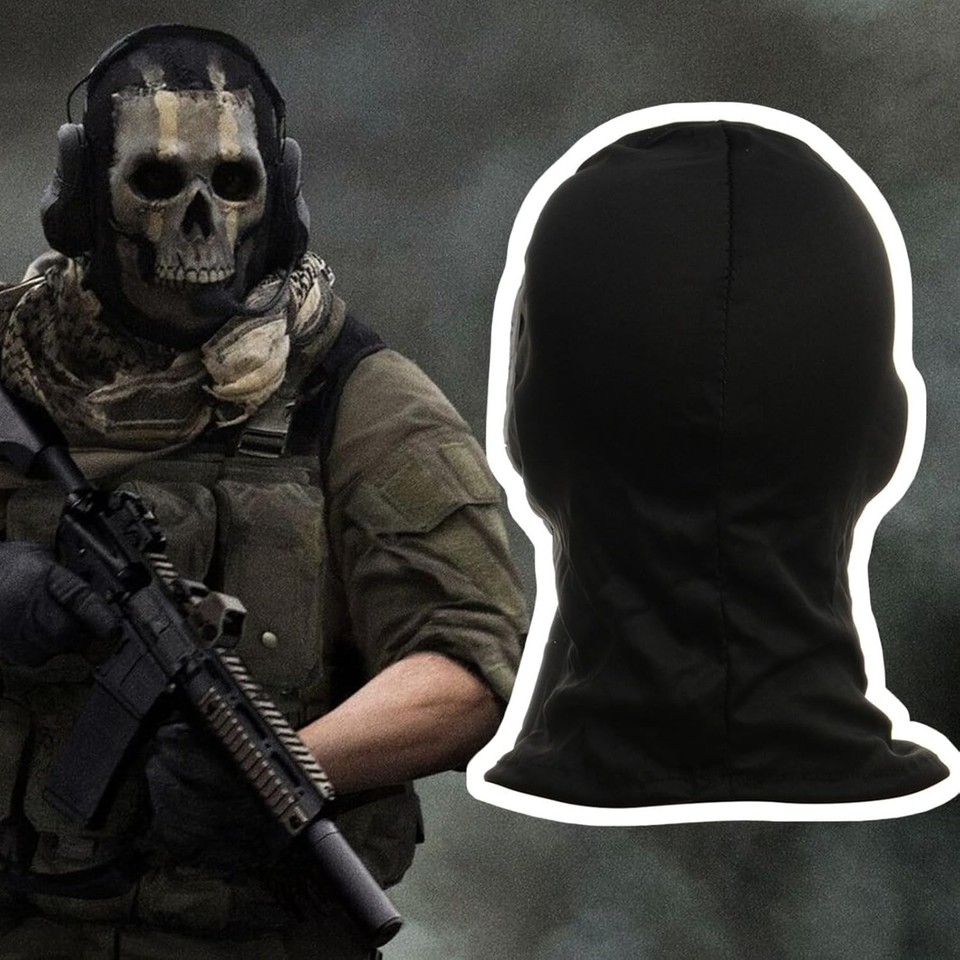 Scary Halloween Full Face Mask Ghost Skull Realistic War One Size ...